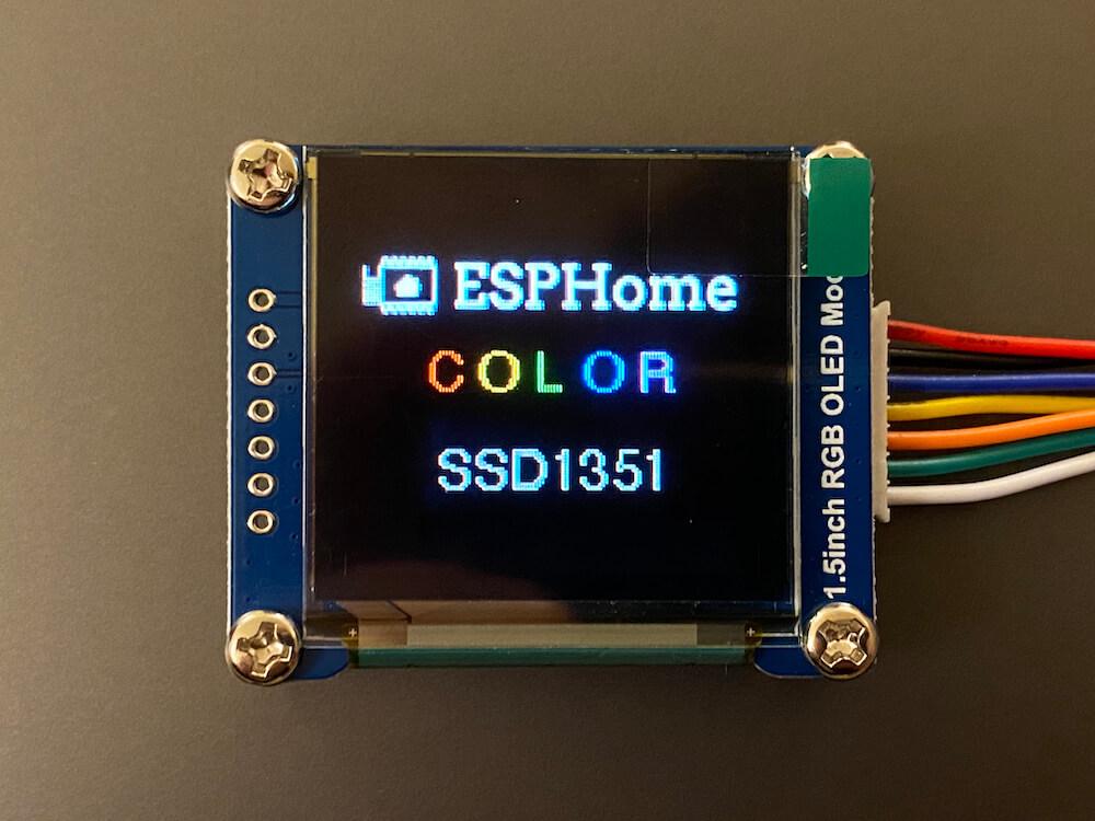 SSD1351 OLED Display - ESPHome - Smart Home Made Simple