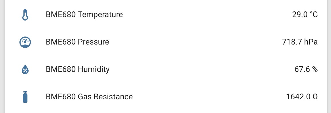 BME680 Temperature+Pressure+Humidity+Gas Sensor - ESPHome - Smart Home Made Simple