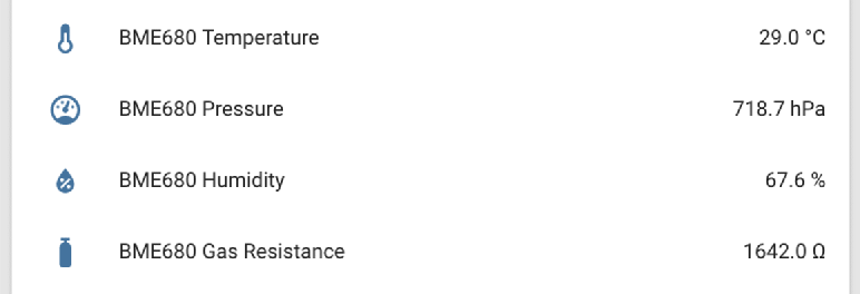 BME680 Temperature+Pressure+Humidity+Gas Sensor - ESPHome - Smart Home ...